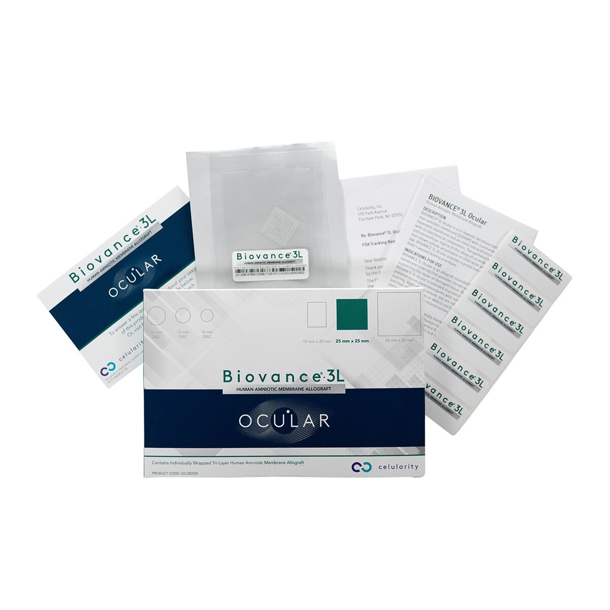 Biovance 3L Ocular 25 mm x 25 mm | biovance-ocular.com